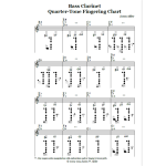 Bass Clarinet Quarter Tone Fingering Chart – Bassclarinet.net